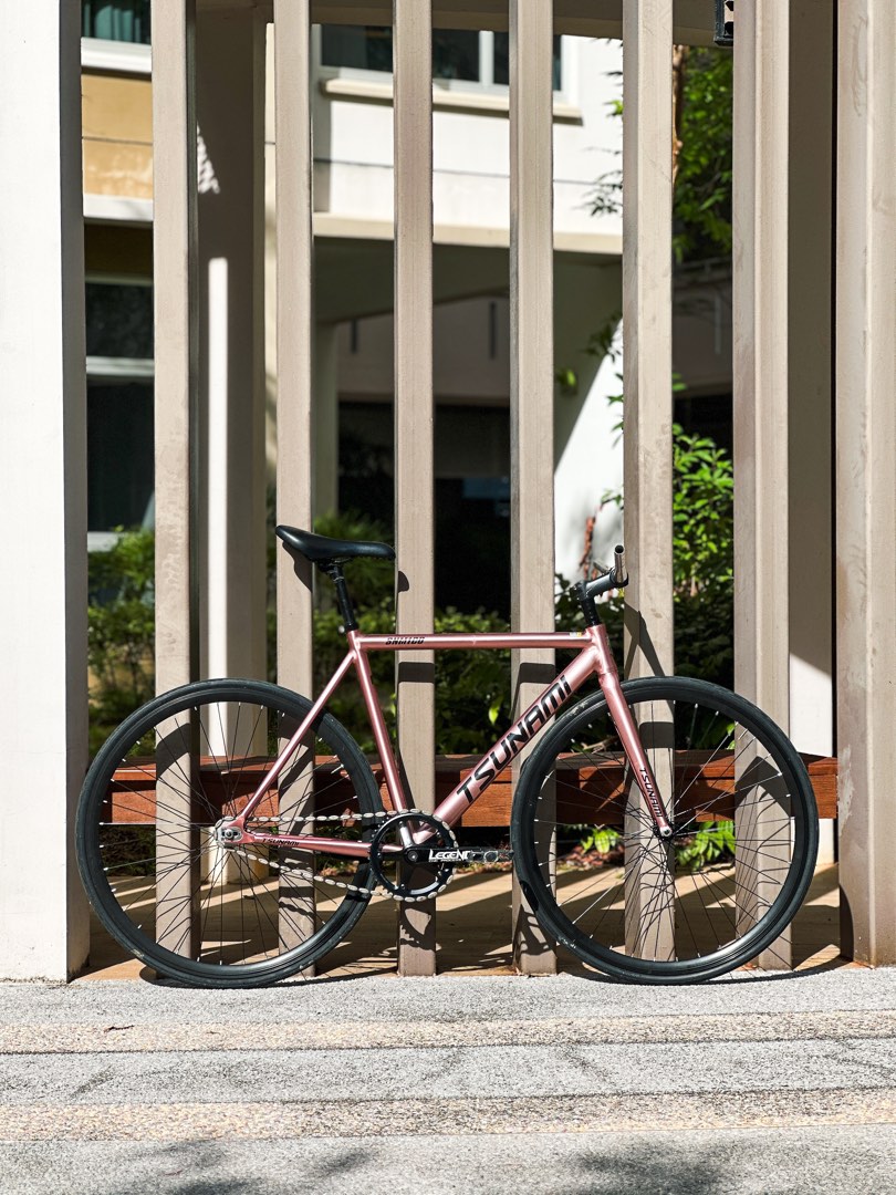 Tsunami snm100 rose gold full bike for fixie / track !, Sports ...