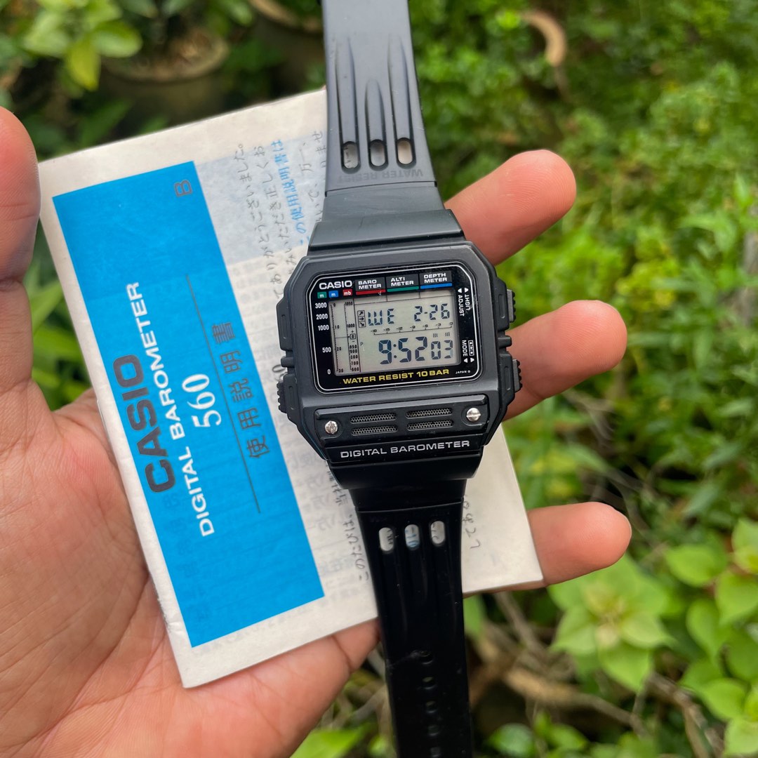 Vintage Casio Barometer, Men's Fashion, Watches & Accessories, Watches ...