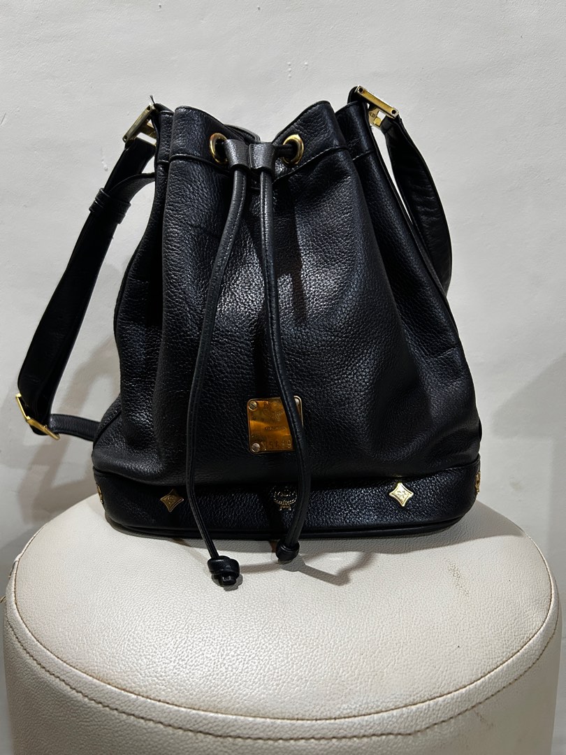Vintage MCM By Michael Cromer Leather Bucket Bag, Luxury, Bags ...
