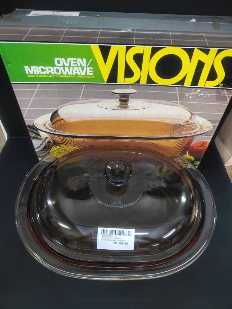 Visions by Corning Amber 4L Oval Covered Roaster Cookware, Furniture ...