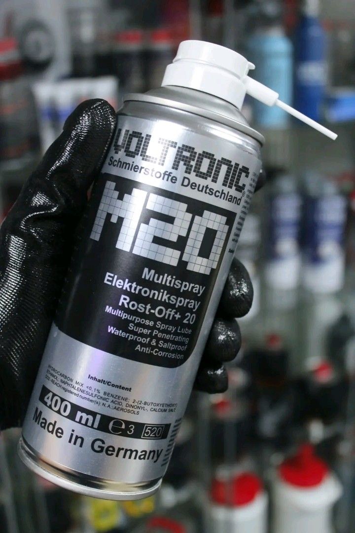 Voltronic M20 Multipurpose Electronic Lube Spray clean and protect from rain and Anti -corrosion ...