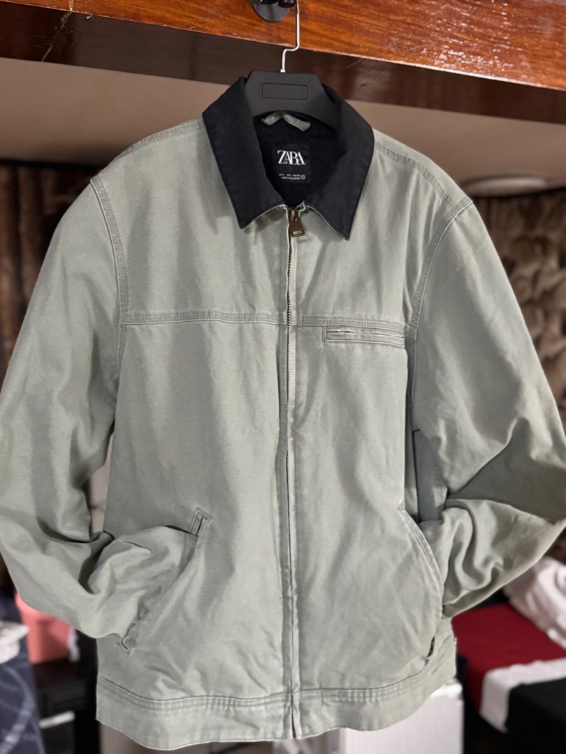 Zara Work Jacket, Men's Fashion, Coats, Jackets and Outerwear on Carousell