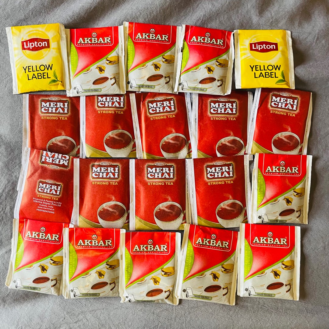 20 Cups! Take All Meri Chai from India and Akbar Pure Ceylon Teabags ...