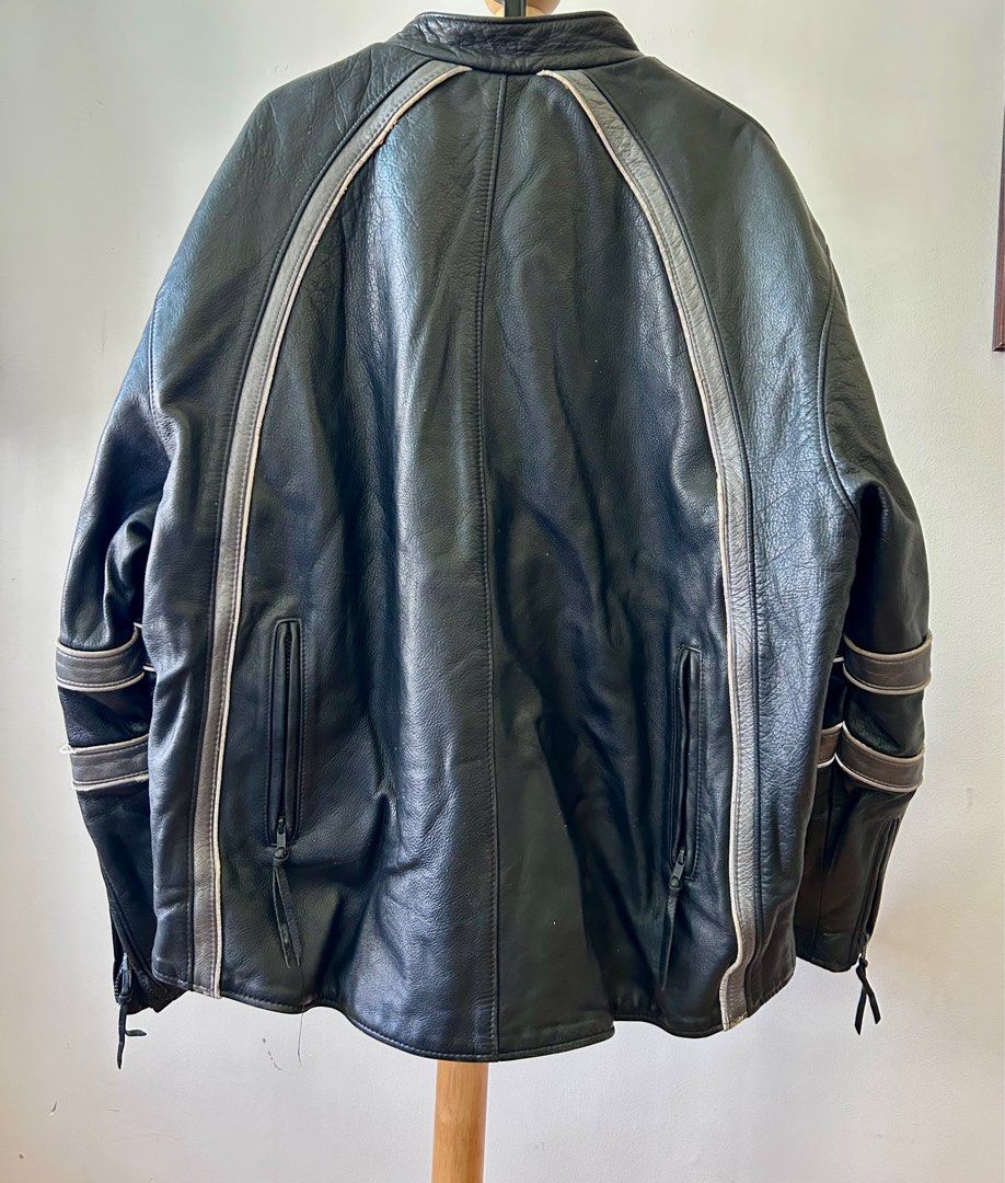 75 Anniversary Schott Cafe Racer Leather Jacket Daytona 550, 4XL size ...