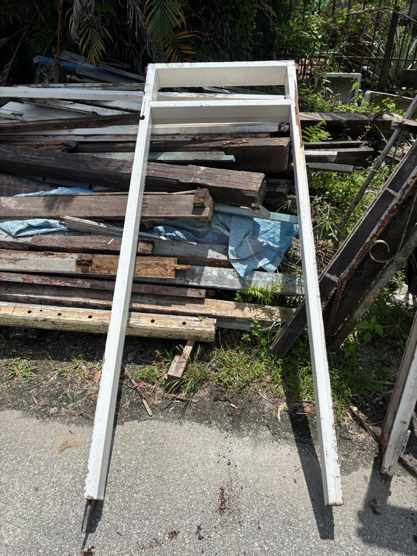 ( each ) Frame pintu kayu cengal ( 33 x 87 inci / 84 x 221 cm ...