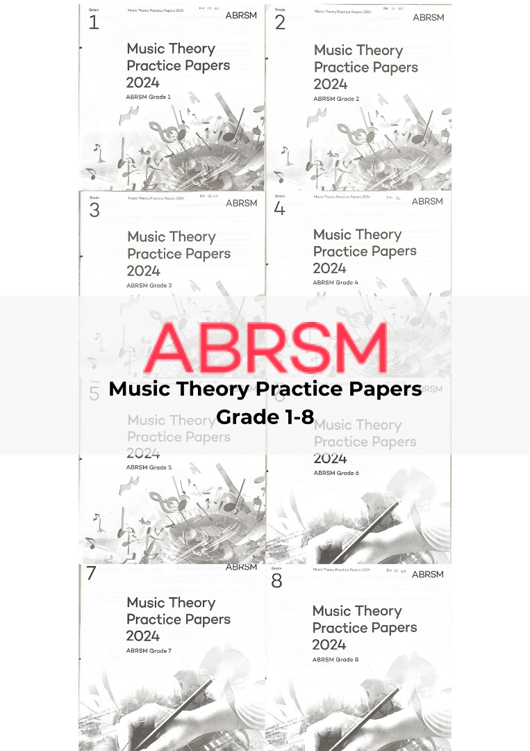 ABRSM Music Theory Practice papers 2024 Grade 1, Grade 2, Grade 3 ...