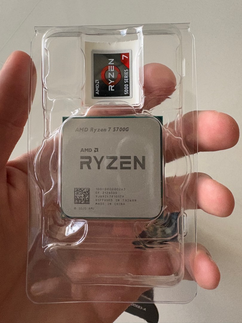 AMD Ryzen 7 5700G APU (integrated graphics CPU), Computers & Tech ...