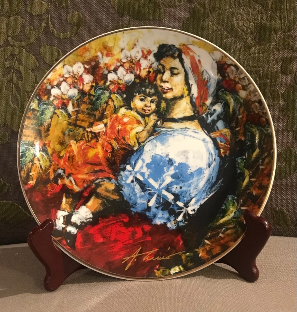 Angel Cacnio, Mother & Daughter Limited Edition Plate 2024, Hobbies ...