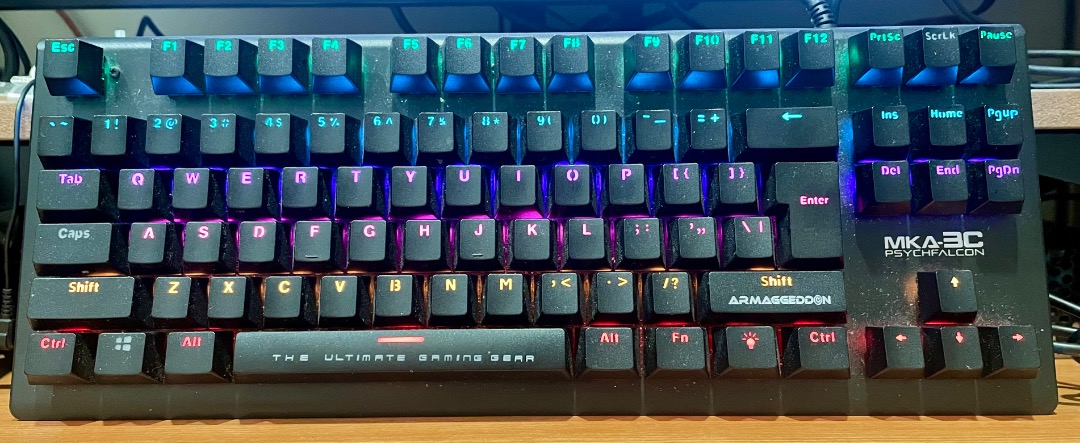 Armageddon Mechanical Keyboard Model MKA-3A, Computers & Tech, Parts ...
