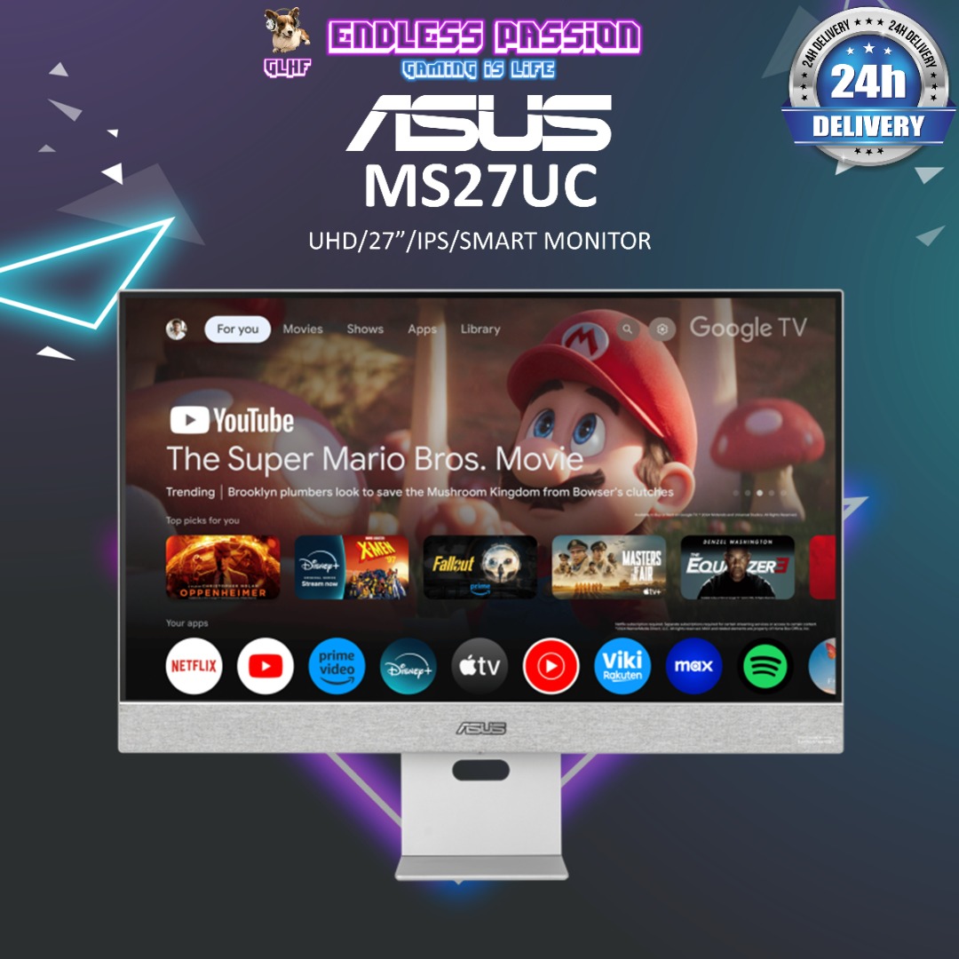ASUS ZenScreen Smart MS27UC 27 Inch UHD IPS Panel Monitor, Computers ...