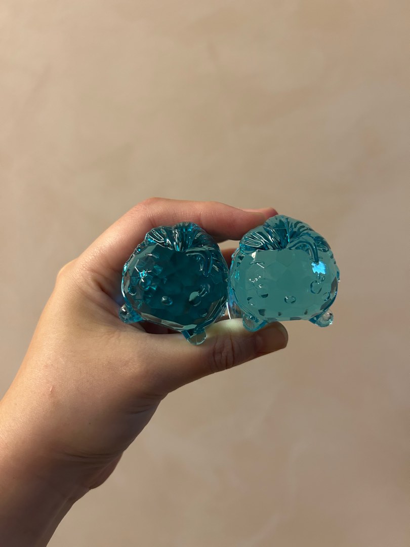 Authentic cow play cow moo cpcm crystal figure figurine transparent ...