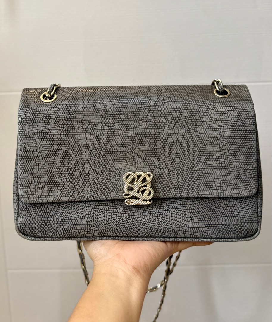 Authentic Rare Louis Quatorze Genuine Lizard Skin 2 way bag, Women's ...