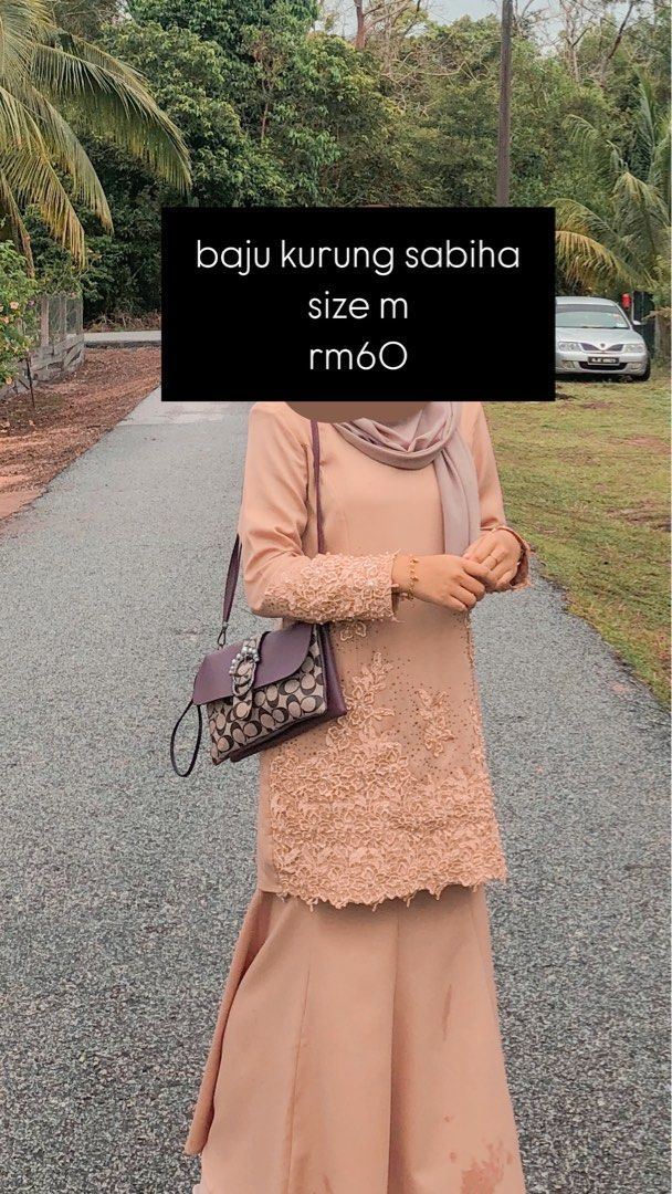 baju raya/ baju kurung kain mermaid, Women's Fashion, Muslimah Fashion ...