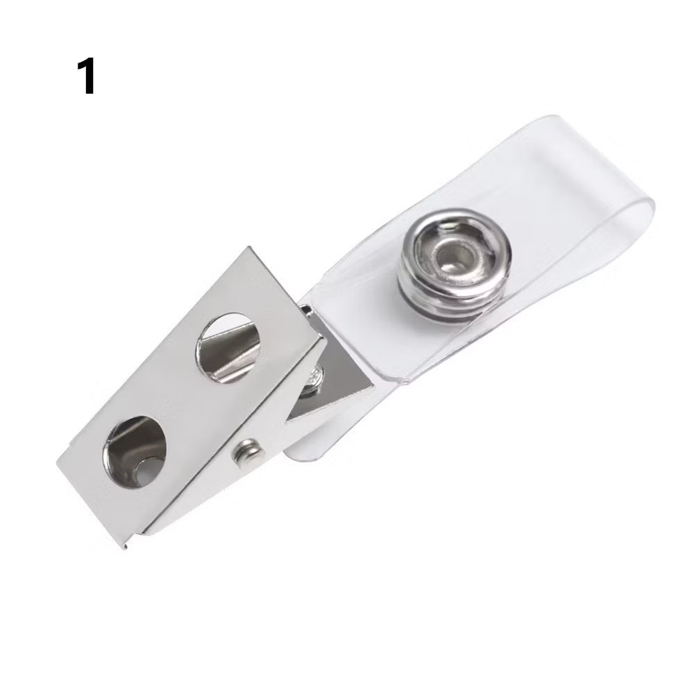 Binder Stainless Steel Key Name Tag Lanyard Anti-Loss Clips for ID ...