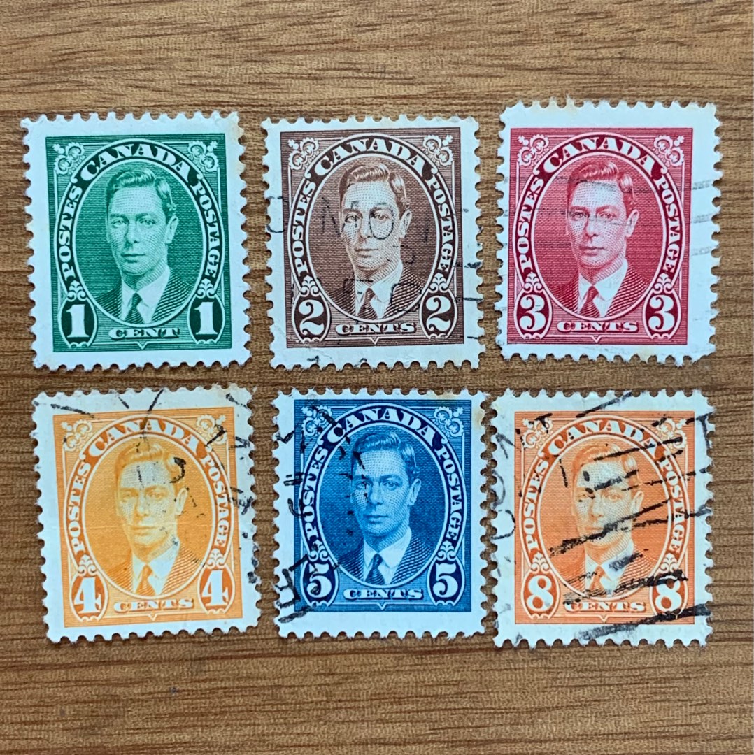 Canada king George stamps 6v pre war, Hobbies & Toys, Memorabilia ...