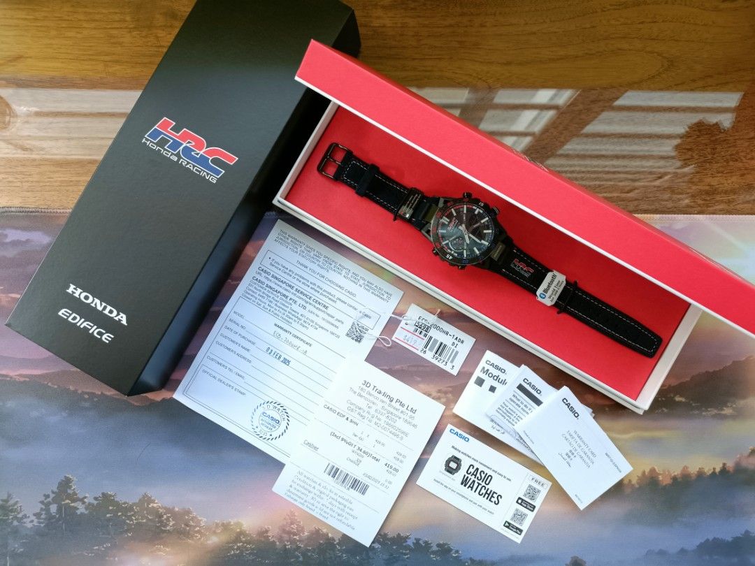 Casio ECB 2000 HR 1A - Bluetooth - Solar Powered - Light Weight Carbon ...