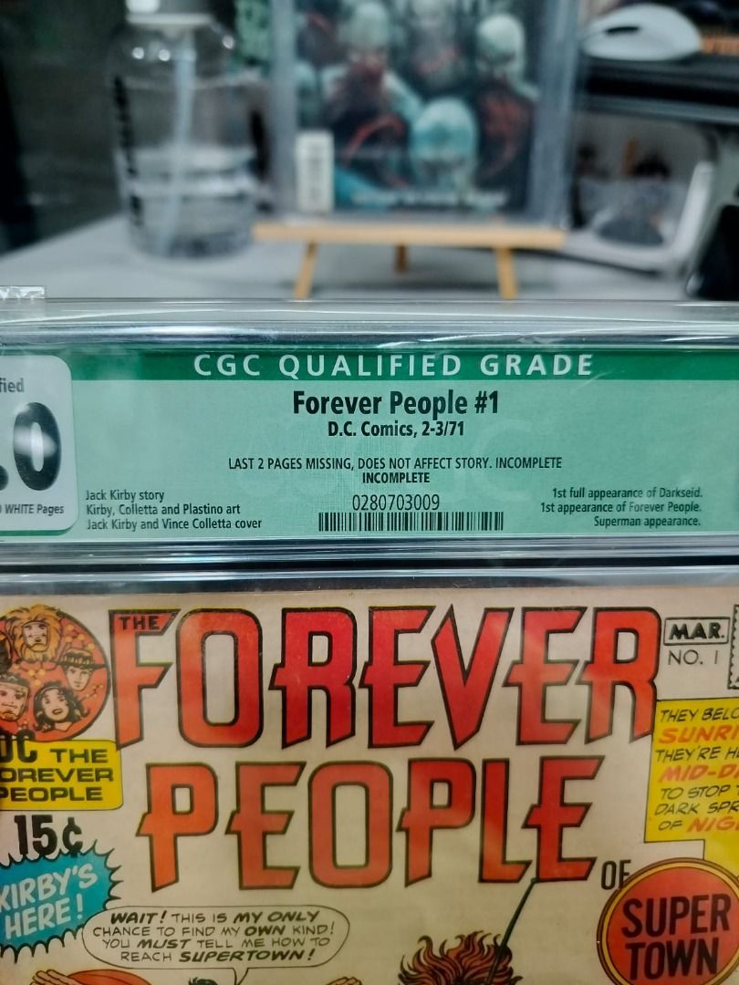 CGC Green label 5.0 Forever People #1 - 1st full appearance of Darkseid ...