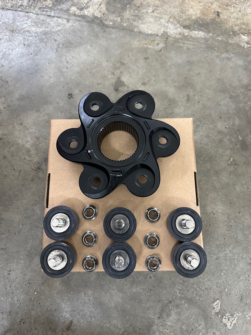 CNC flange w ti Cush drive, Motorcycles, Motorcycle Accessories on ...