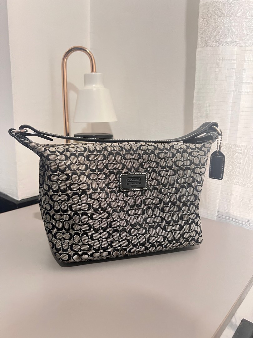 Coach Mini Hand Bag Black Coach Canvas Kili, Luxury, Bags & Wallets on ...