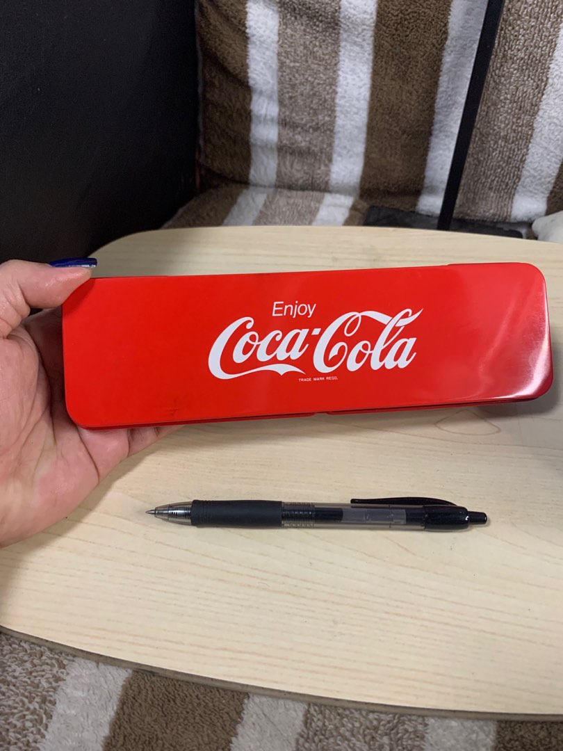 Coca Cola collectible stell pencil case, Hobbies & Toys, Memorabilia ...