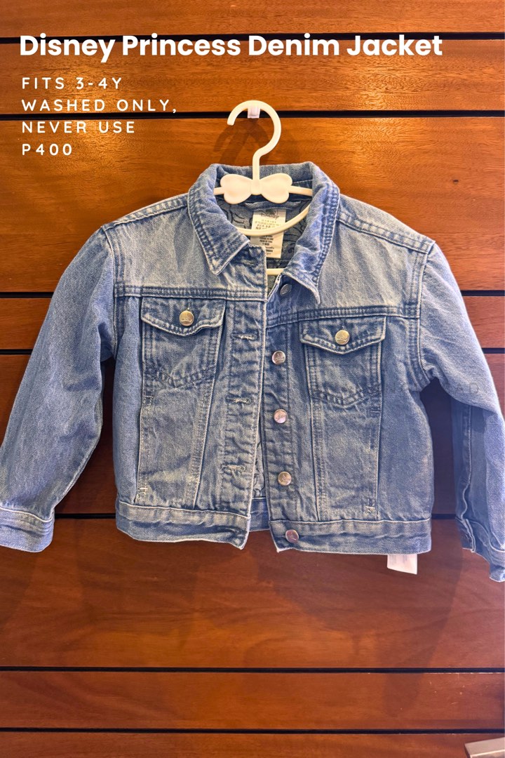 Disney Princess Denim Jacket, Babies & Kids, Babies & Kids Fashion on ...