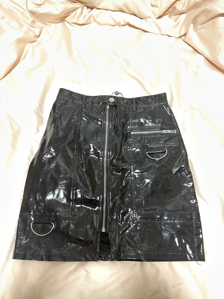 dollskill vinyl leather skirt, Women's Fashion, Bottoms, Skirts on ...