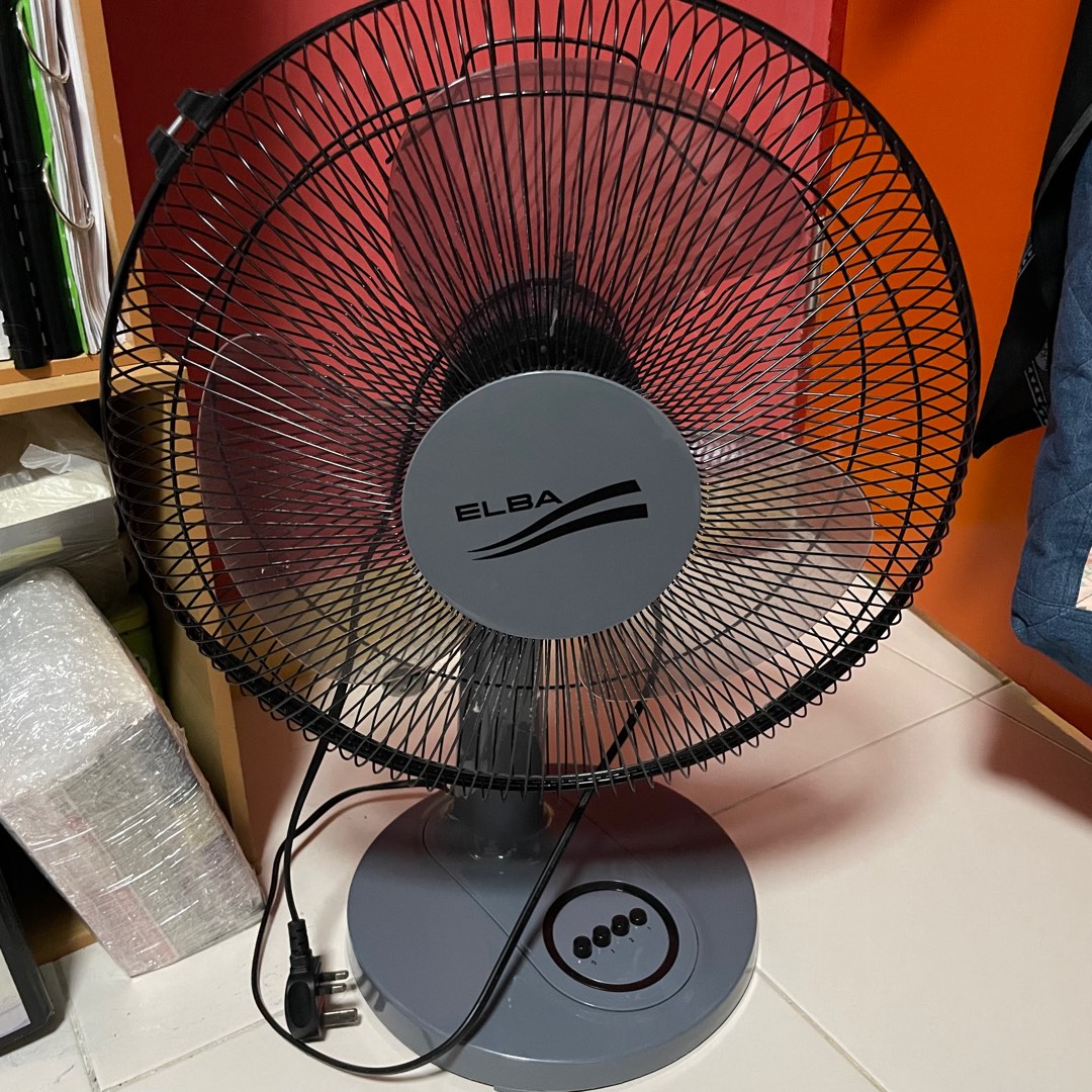ELBA 16 inch Table Fan [MOTOR ROSAK], Furniture & Home Living, Lighting ...
