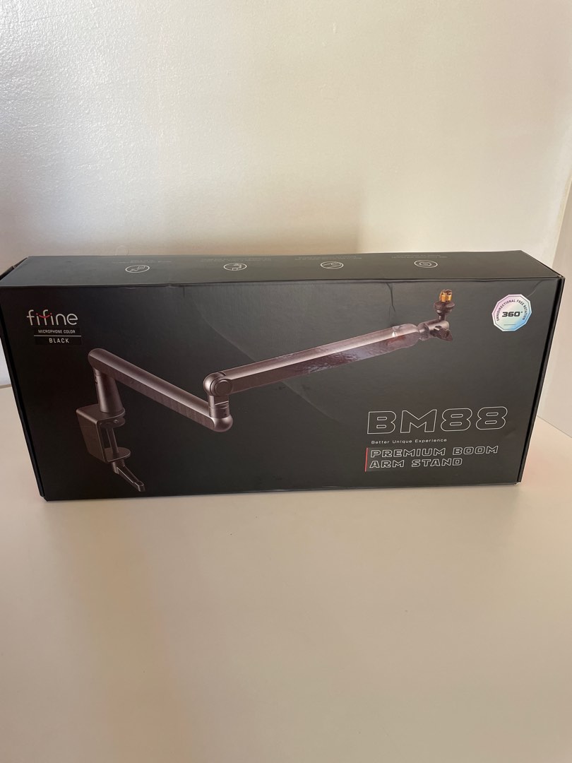 Fifine BM88 Microphone Arm Stand Boom Arm Stand, Audio, Microphones on ...