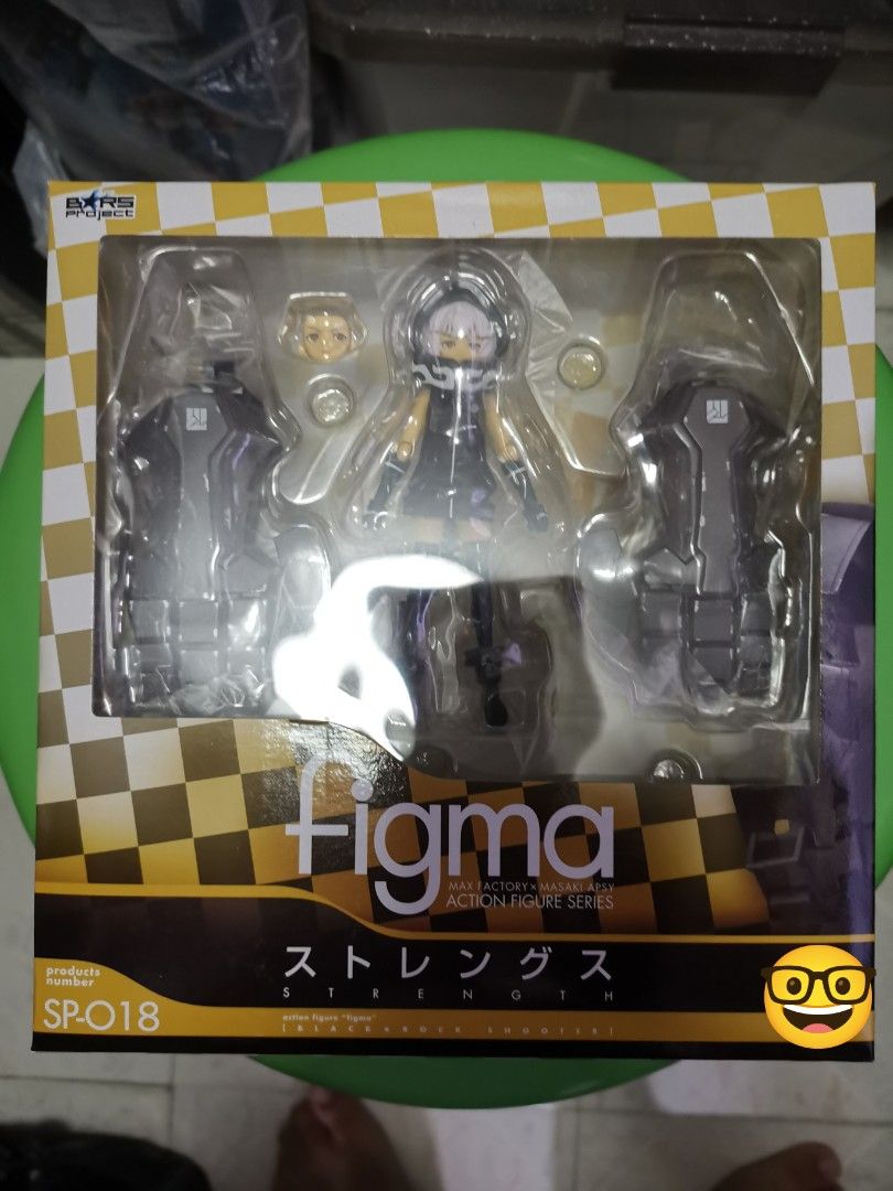 FIGMA SP 018 黑岩射手 Black Rock Shooter Strength, 興趣及遊戲, 玩具 & 遊戲類 - Carousell