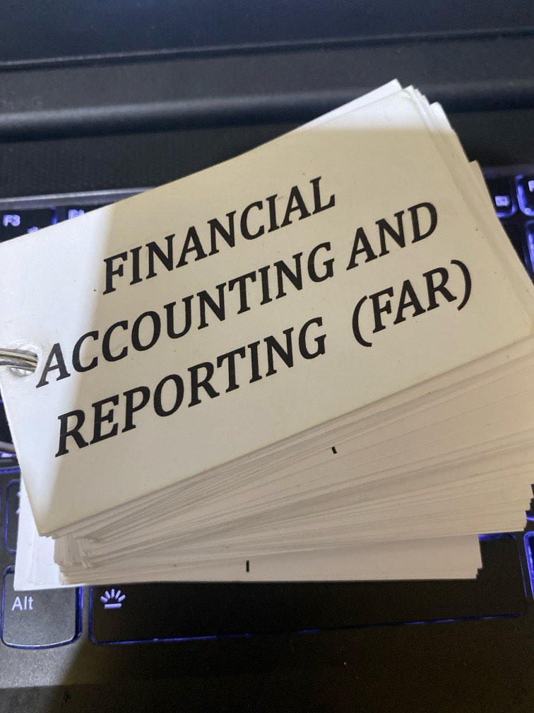 Financial Account and Reporting FAR flash cards, Hobbies & Toys ...