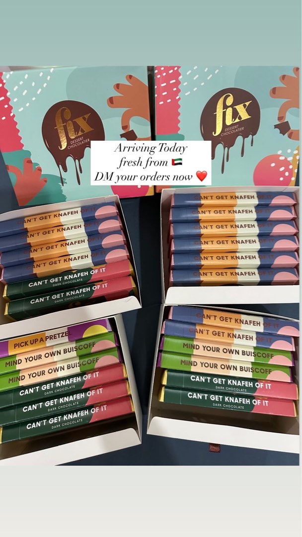 [March 31, 2025 arrival ] Fix chocolate from Dubai Original, Food ...