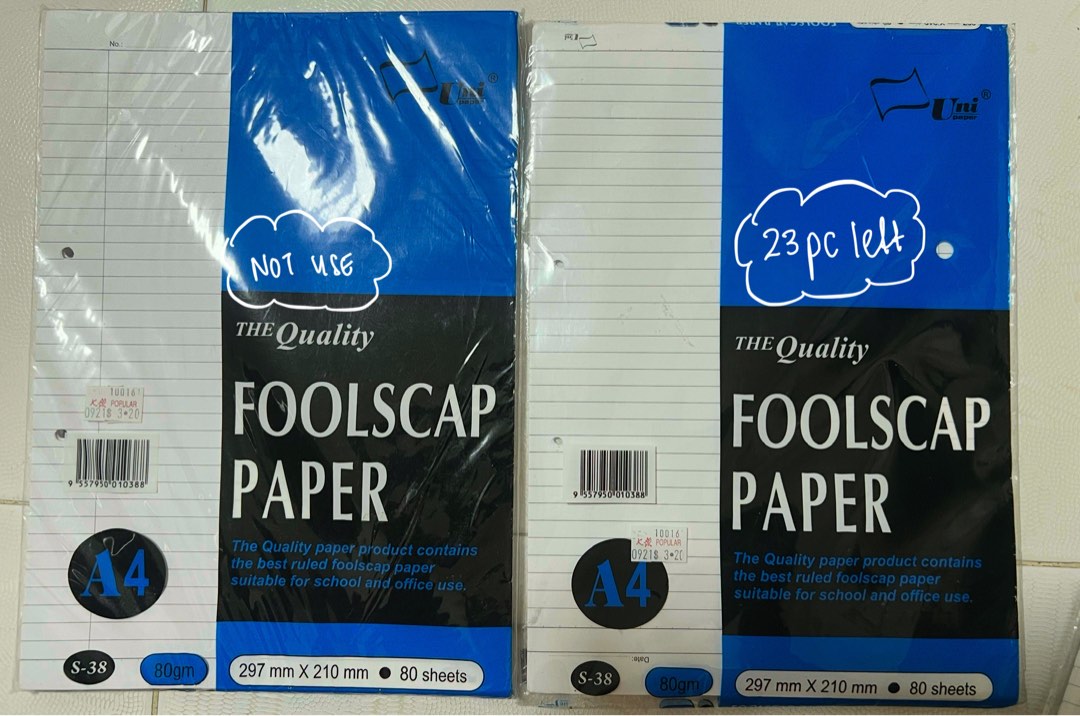 Free FOOLSCAP AND GRAPH PAPER, Hobbies & Toys, Stationery & Craft ...