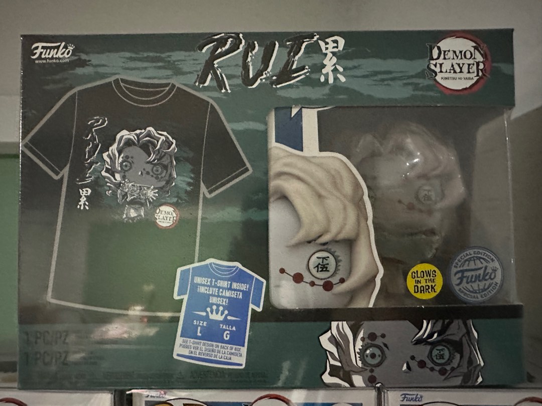 Funko Pop! Demon Slayer - Rui pop & tee bundle (L Size), Hobbies & Toys ...