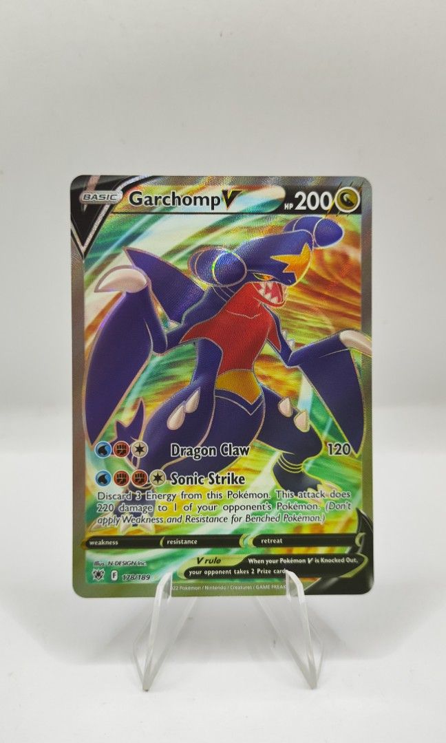 Garchomp V Full Art Astral Radiance Pokemon TCG Trading Card Game ...