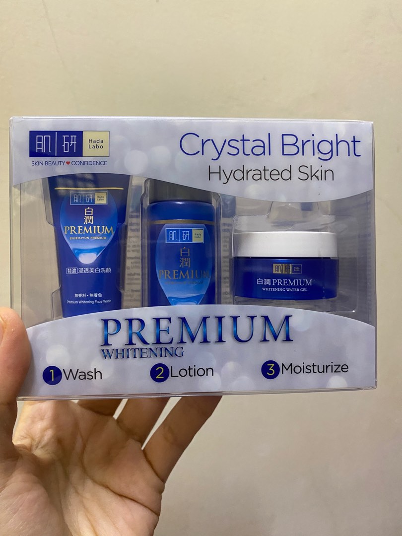 Hada labo premium whitening trial set, Beauty & Personal Care, Face ...