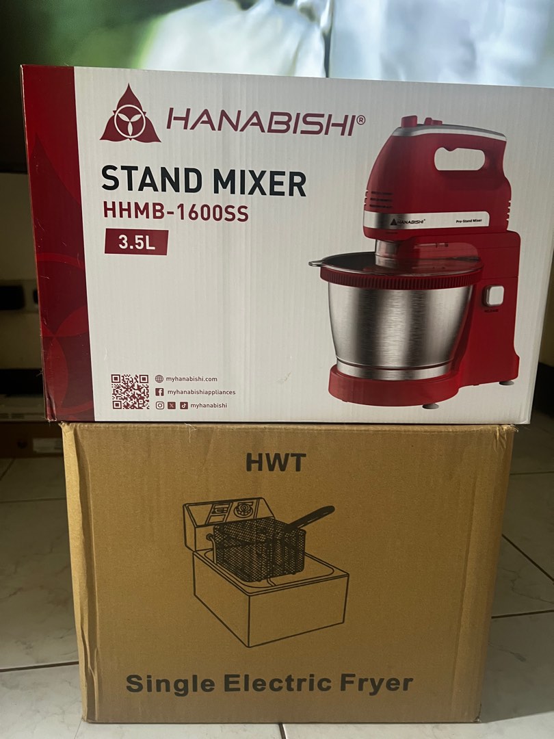 Bundle!!! HANABISHI Stand Mixer & HWT Electric Fryer, TV & Home ...