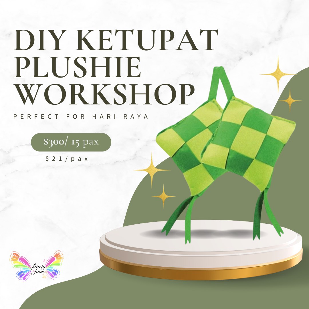 Hari Raya DIY Ketupat Felt Plushie Workshop Fun Creative Activity ...