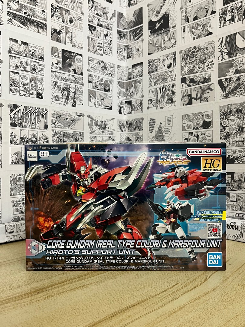 HG Core Gundam (Real Type Color) & Marsfour Unit, Hobbies & Toys, Toys & Games on Carousell