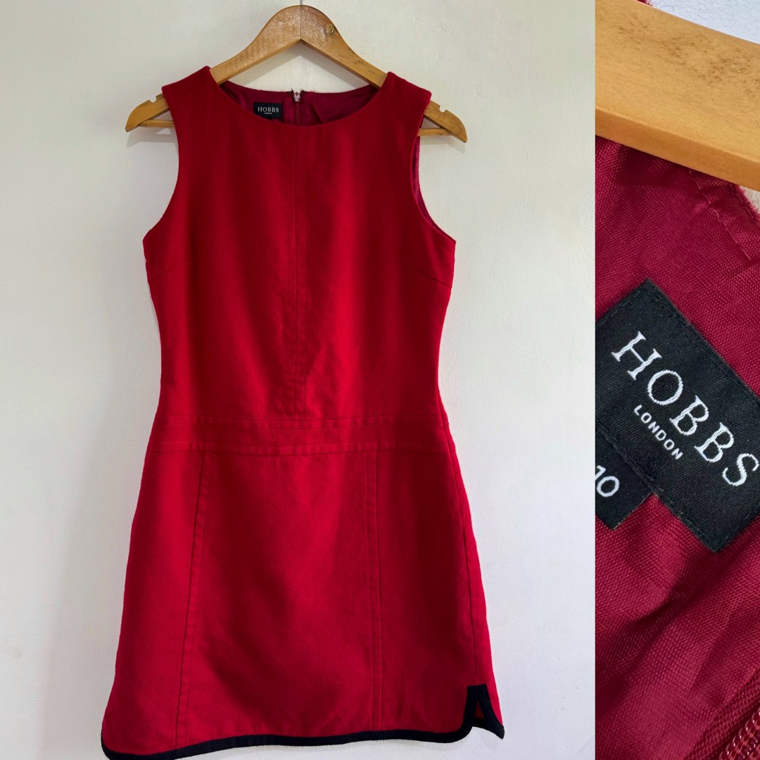 Hobbs London Red Dress, Women's Fashion, Activewear on Carousell