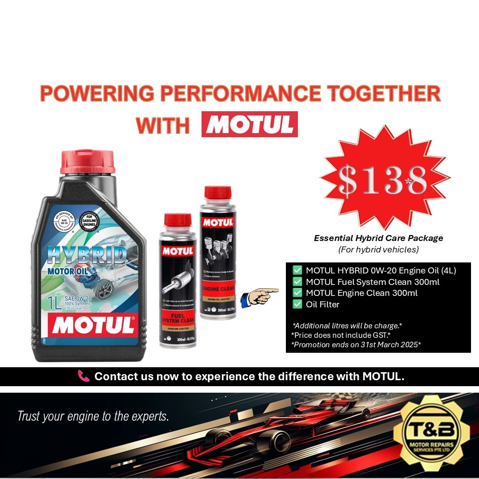 Hybrid Performance Servicing Package | MOTUL HYBRID 0W-20, Car ...