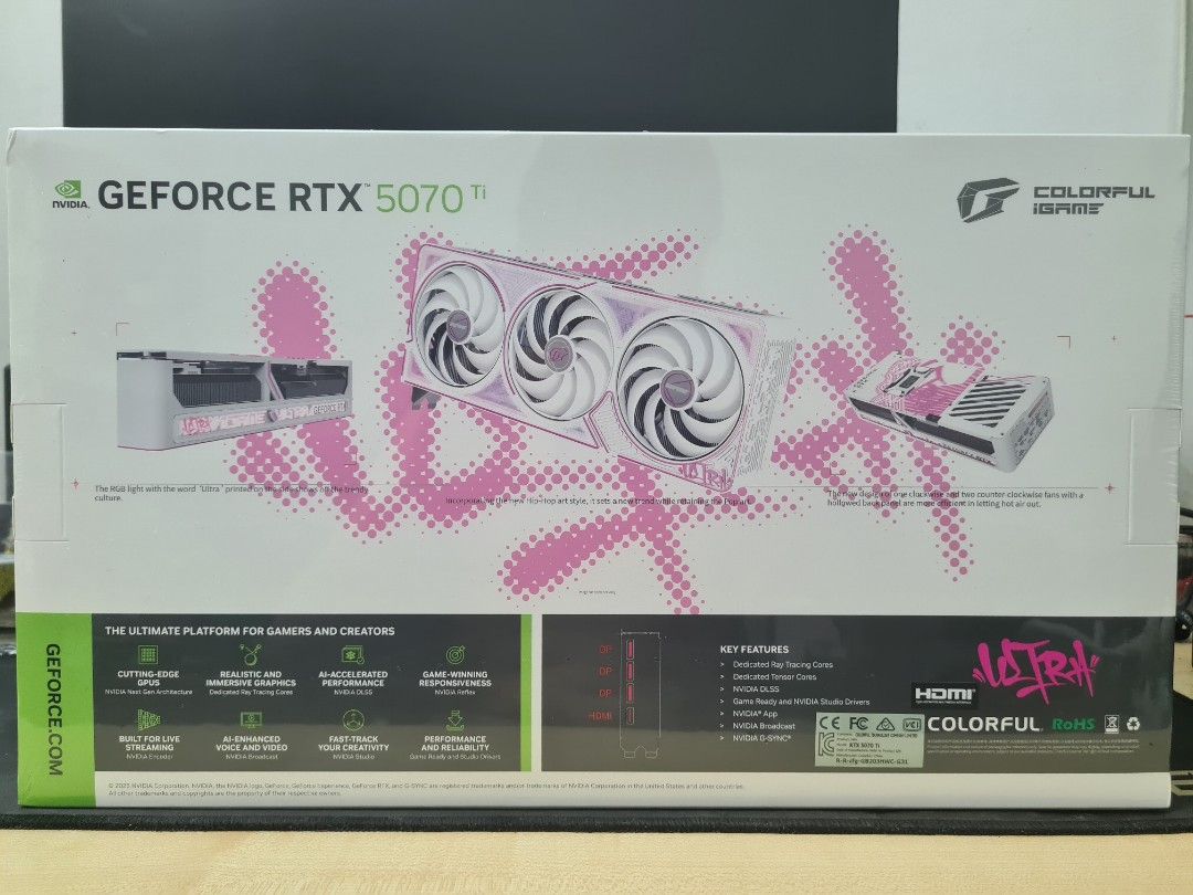 IGame Ultra White OC RTX 5070 Ti 16GB Brand New, Computers & Tech ...