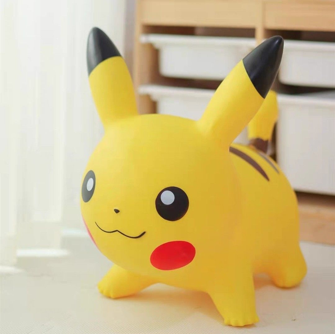 Inflatable Bouncy Pikachu Jumping Hopper Toy bounce Ride on, Hobbies ...