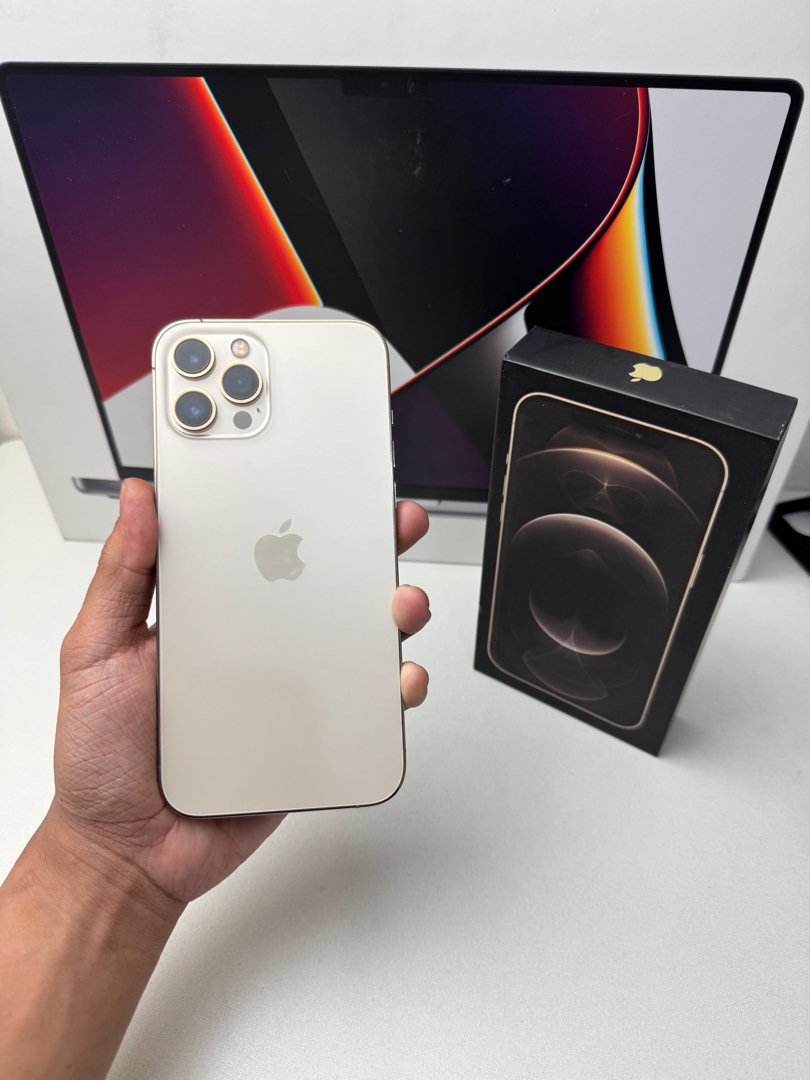 Iphone 12 promax 256gb inter pemakaian lama, Telepon Seluler & Tablet ...