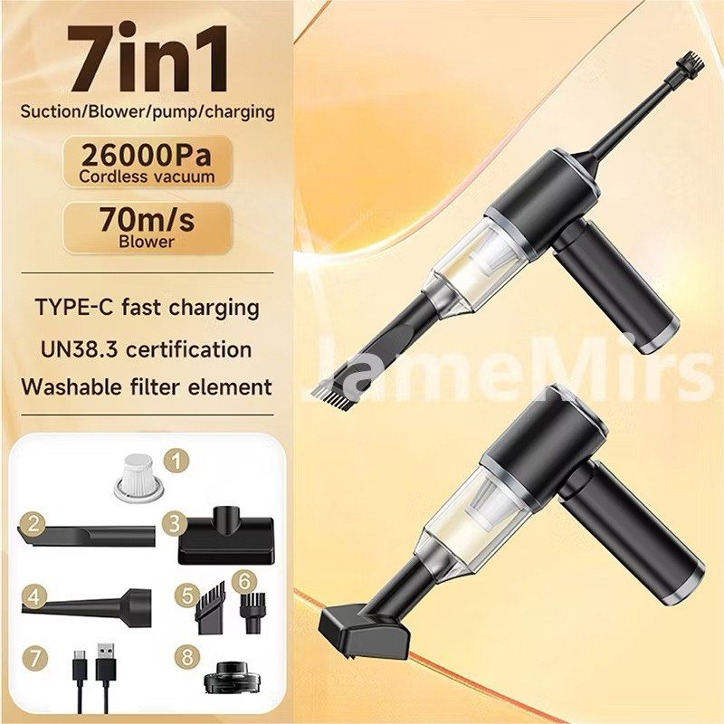 JameMirs 26000Pa Cordless Vacuum Cleaner Mini Holdheld Air Dust Blower ...