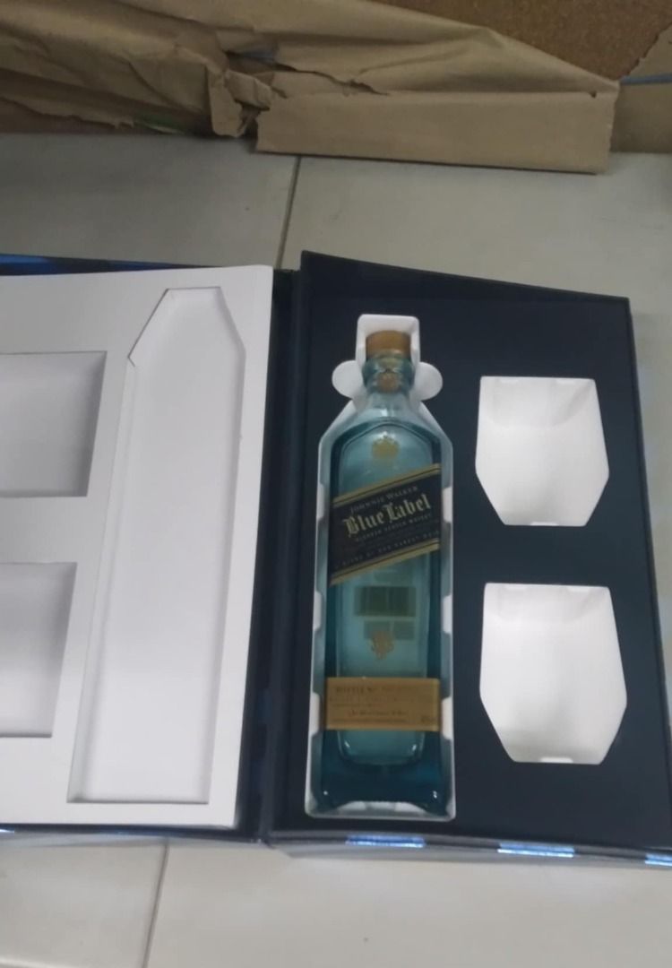 Johnnie Walker Blue Label Empty Bottle with Box each, Food & Drinks ...
