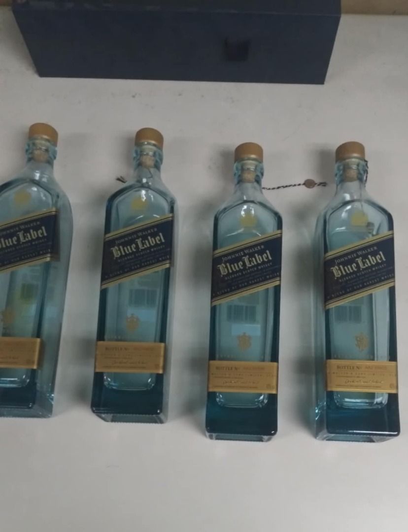 Johnnie Walker Blue Label Empty Bottle with Box each, Food & Drinks ...