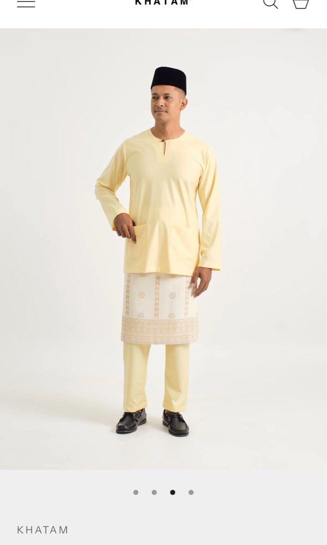 Khatam baju melayu Teluk Belanga, Men's Fashion, Muslim Wear, Baju ...