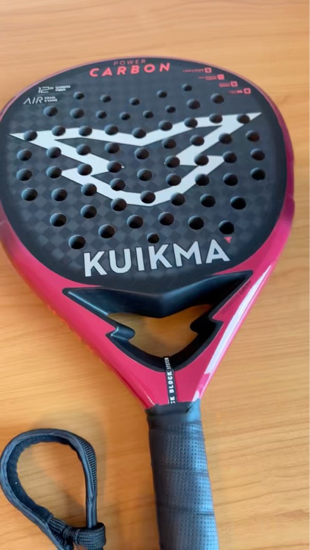 KUIKMA Power Carbon Paddle Racket, Sports Equipment, Sports & Games ...