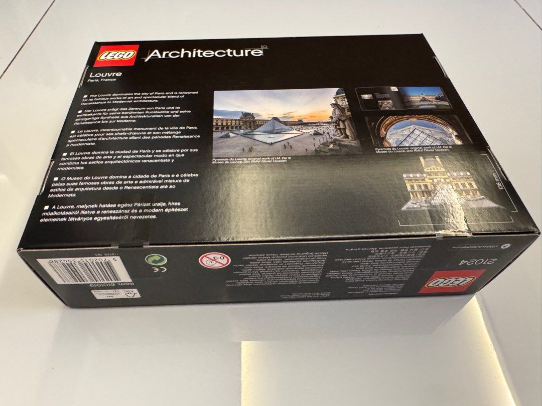 Lego 21024 Architecture Louvre (Paris, France), Hobbies & Toys, Toys ...