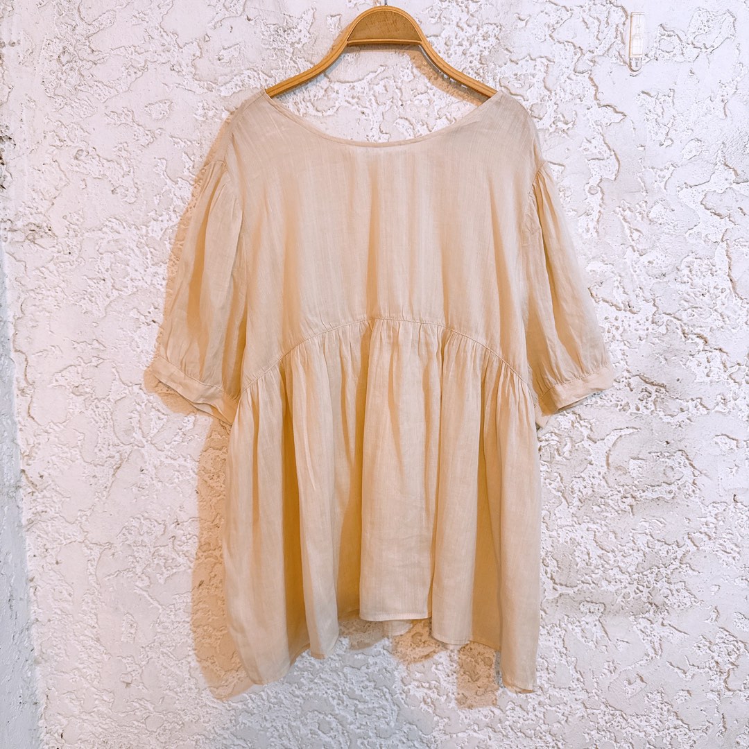Light Beige Mini Dress, Women's Fashion, Dresses & Sets, Dresses on ...